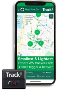 tracki gps tracker for vehicles, usa made tech. 4g lte car gps tracking device. unlimited distance, us & worldwide. small portable real time mini magnetic. subscription needed