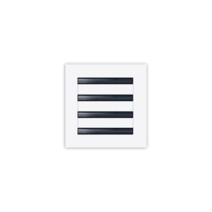 buildmart - 8x8 modern ac vent cover - decorative white air vent - standard linear slot diffuser - register grille for ceiling, walls & floors - texas buildmart