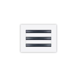 buildmart - 8x6 modern ac vent cover - decorative white air vent - standard linear slot diffuser - register grille for ceiling, walls & floors - texas buildmart