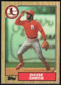 1987 topps baseball #749 ozzie smith st. louis cardinals official mlb trading card