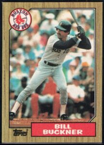 1987 topps baseball #764 bill buckner boston red sox official mlb trading card