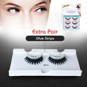 False Eyelashes Natural Face Eye Lashes - Self Adhesive Eyelash Strip - Pre Glued Falsies Eyelashes