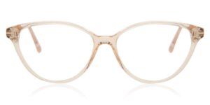 tom ford ft5545-b peach/clear lens eyeglasses