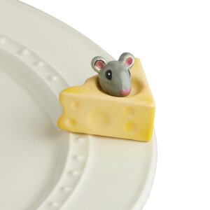 nora fleming hand-painted mini: cheese, please (mouse and cheese) a223