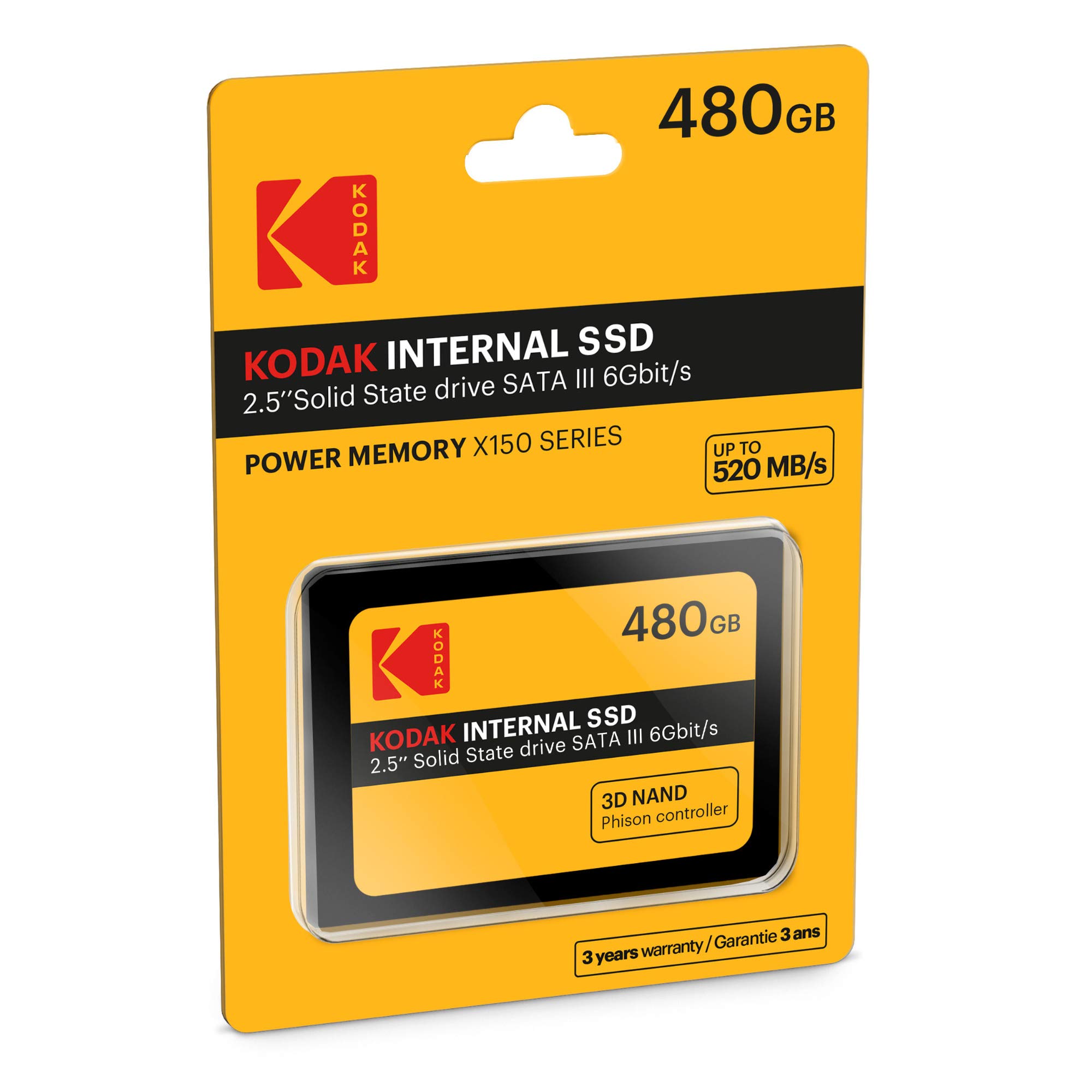 KODAK Internal SSD X150, Yellow, 480 GB