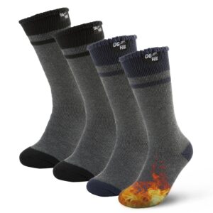 dh hill warm thermal socks - warming winter socks for cold weather - boot heated socks for hiking hunting cycling athletic socks