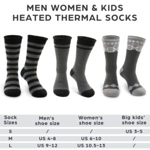 DH Hill Warm Thermal Socks - Warming Winter Socks for Cold Weather - Boot Heated Socks for Hiking Hunting Cycling Athletic Socks