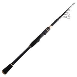 kastking blackhawk ii telescopic fishing rods, inshore spinning 8ft -mod fast-h power