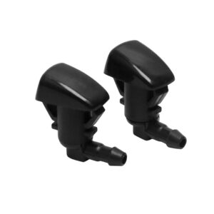 zhparty 2 pcs front windshield washer nozzle spray 5182327aa, fits for 2011-2017 dodge challenger, charger, chrysler 300, 2013-2015 for dodge dart - replaces oem# 68024312ab, 68081370ab