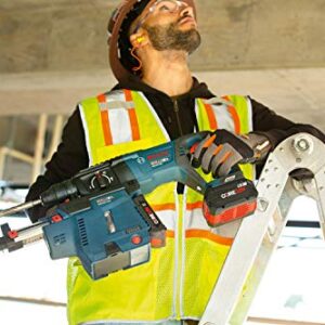 BOSCH GBH18V-26DK26GDE 18V EC Brushless SDS-plus Bulldog 1 In. Rotary Hammer Kit with Mobile Dust Extractor and (2) CORE18V Batteries