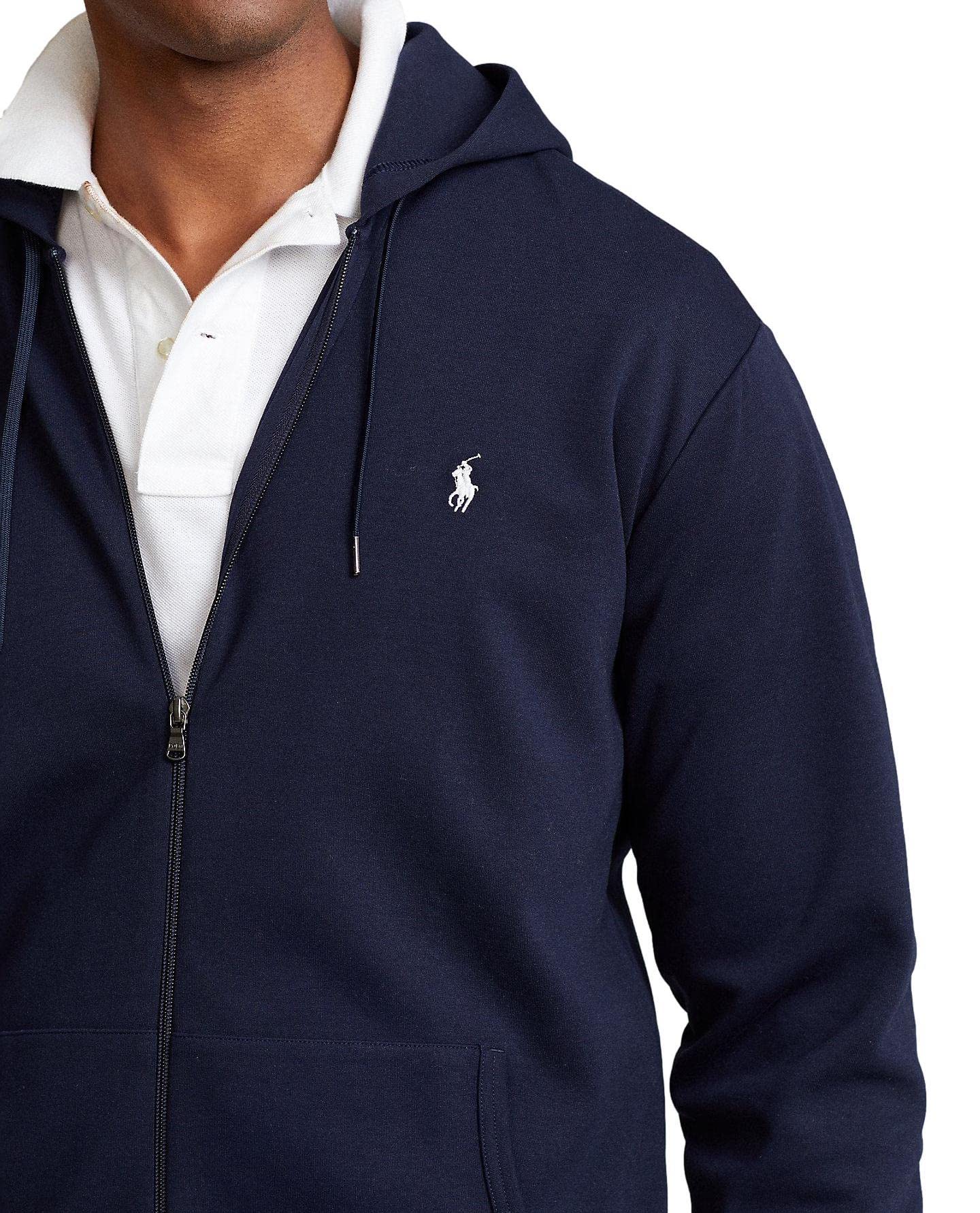 Polo Ralph Lauren Men's Full Zip Active Hoodie (Large, Navy)