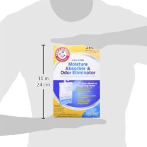 Arm & Hammer Clean Burst Hanging Moisture Absorber and Odor Eliminator - 2 Pack - Traps Moisture for Fresher, Cleaner Air