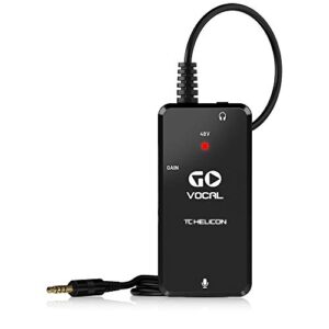 tc helicon go vocal microphone preamp for mobile devices