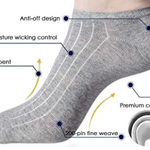 SIONCY Women's Low Cut Socks,6 Pairs Cotton Ankle Socks for Women,White Non Slip Cushioned Athletic Short Sock (White)