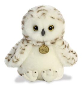 aurora® adorable miyoni® tots snowy owlet stuffed animal - lifelike detail - cherished companionship - white 10 inches