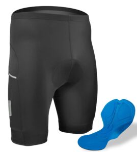 aero|tech|designs | men's all day padded bike shorts | standard inseam | x-large | black