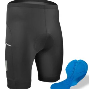 AERO|TECH|DESIGNS | Men's All Day Padded Bike Shorts | Standard Inseam | X-Large | Black