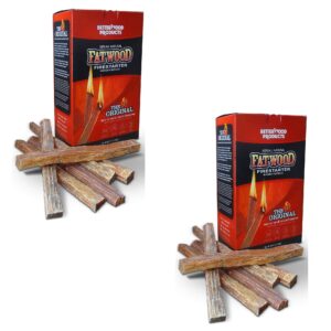 better wood products fatwood firestarter box, 2-pounds, 2 pack