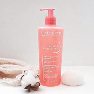 Bioderma Sensibio Foaming Gel Cleansing and Make-Up Removing Refreshing feeling for Sensitive Skin Unscented, 16.7 Fl Oz