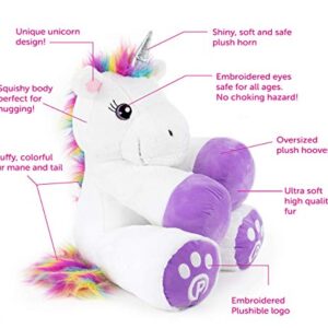 Plushible Unicorn Stuffed Animal for Kids (18")