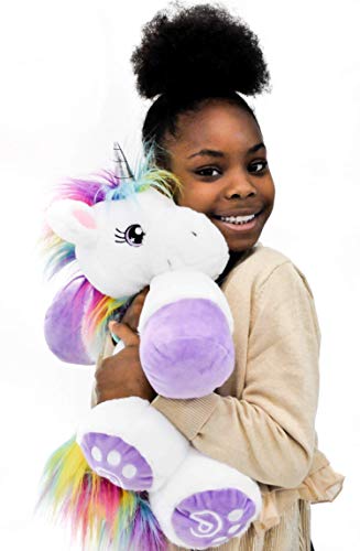 Plushible Unicorn Stuffed Animal for Kids (18")