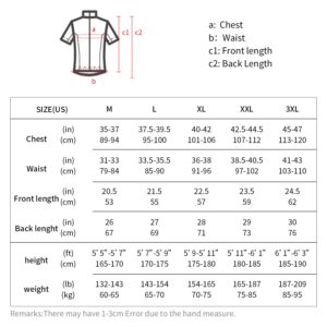 BERGRISAR Men's Cycling Jerseys Short Sleeves Bike Shirt