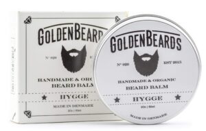 bio beard balm -hygge - 60ml - 100% organic by -golden beards- non scented beard oil