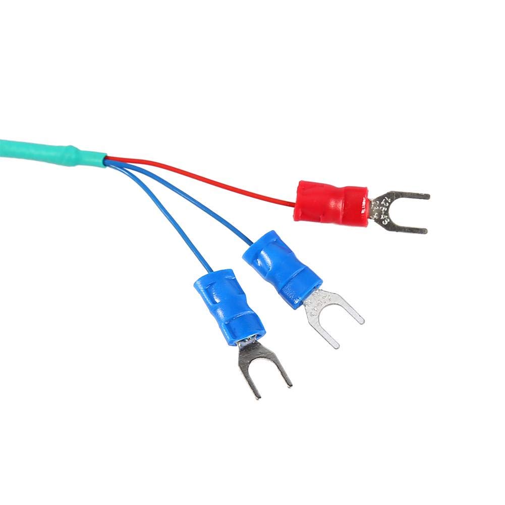 PT100 Thermocouple Temperature Sensor Probe 1/2" NPT Thread Connector with 3 Wires 2M Cable, -58~572°F (-50~300°C)