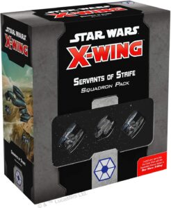 star wars x-wing 2nd edition miniatures game servants of strife sqaudron pack | strategy game for adults and teens | ages 14+ | 2 players | average playtime 45 minutes | made by atomic mass games