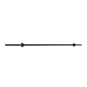 cap barbell 57" standard solid threaded bar with star-lock collars, 1-inch