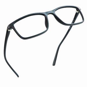 lifeart blue light blocking glasses, anti eyestrain, computer reading glasses, gaming glasses, tv glasses for women men, anti glare (black, 0.75 magnification)