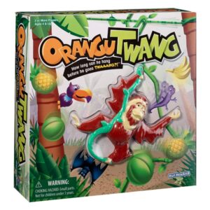 orangutwang kids game - how long can he hang before he goes twaaang?!