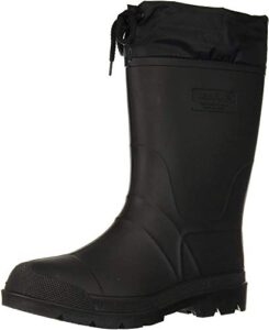 kamik men's forester cold-weather boot, black/black sole, 7