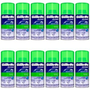 gillette series shave gel 2.5 ounce (12 pieces) sensitive