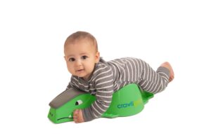 crawligator tummy time toy i provides mobility for infants 4-12 months i early childhood dev (green)