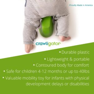 Crawligator Tummy Time Toy I Provides Mobility for Infants 4-12 Months I Early Childhood Dev (Green)