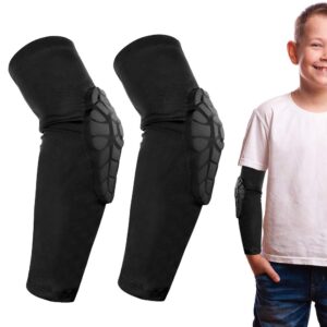 acelist kids/youth 5-15 years sports honeycomb compression knee pad elbow pads guards protective gear for basketball, baseball, football, volleyball, wrestling, cycling...