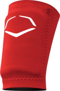 evoshield adult solid batter's protective wrist guard (s, red)