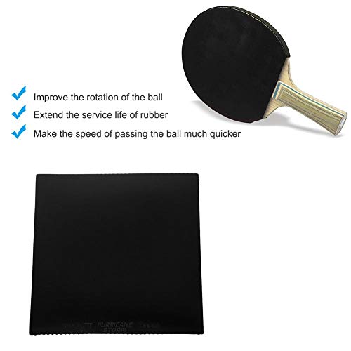 Ping Pong Rubber, Table Tennis Racket Rubber Ping Pong Sports Replacement Accessory(Black)