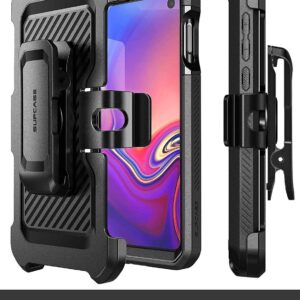 SUPCASE Unicorn Beetle Pro Series Designed for Samsung Galaxy S10e Case (2019 Release) Full-Body Dual Layer Rugged With Holster & Kickstand With Built-in Screen Protector (Black)