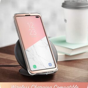 i-Blason Cosmo Series Case for Samsung Galaxy S10+ Plus, Stylish Glitter Protective Bumper Case Without Built-in Screen Protector (Marble)