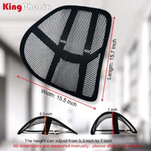 kingphenix Lumbar Support (2 Pack) with Breathable Mesh, Suit for Car, Office Chair