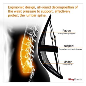 kingphenix Lumbar Support (2 Pack) with Breathable Mesh, Suit for Car, Office Chair