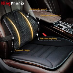 kingphenix Lumbar Support (2 Pack) with Breathable Mesh, Suit for Car, Office Chair