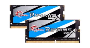 g.skill ripjaws ddr4 so-dimm series ddr4 ram 32gb (2x16gb) 2666mt/s cl19-19-19-43 1.20v unbuffered non-ecc notebook/laptop memory sodimm (f4-2666c19d-32grs)