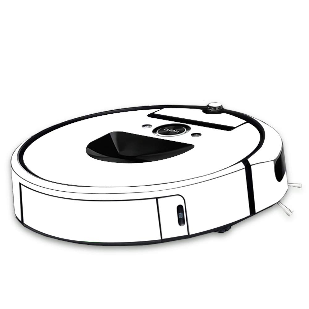 MightySkins Skin Compatible With iRobot Roomba i7 Robot Vacuum - Solid White | Protective, Durable, and Unique Vinyl Decal wrap cover | Easy To Apply, Remove, and Change Styles | Made in the USA