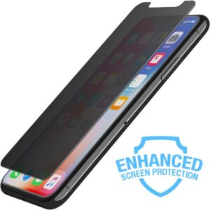 FlexGear Privacy Screen Protector for iPhone X Xs [New Generation] Tempered Glass (3-Pack)