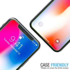 FlexGear Privacy Screen Protector for iPhone X Xs [New Generation] Tempered Glass (3-Pack)