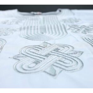 HD African Apparel Agbada Clothing Embroidery Dashiki Shirts and Pants African Men Outfits 3 Pieces, White L