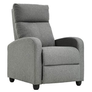 fabric single sofa recliner chair modern reclining seat home theater seating for living room